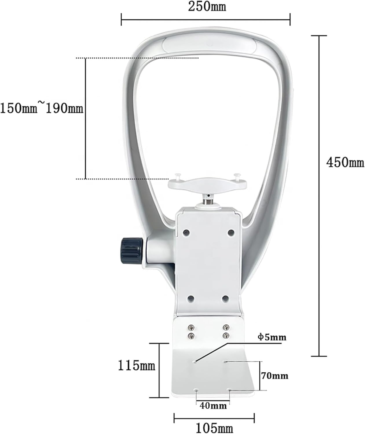CFDZCP Optometry Lifting Chin Bracket Forehead Support Plastic Optometry Accessories ,Optical Instrument Chin Rest Forehead Bracket Set for Auto Refractometer and Other Devices