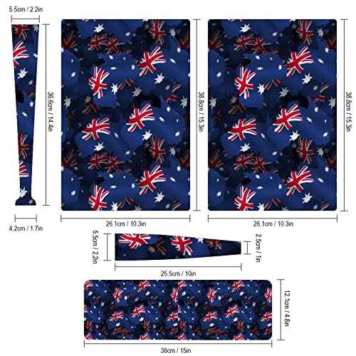 Australian Flag Compatible with PS5 Console and Controller Sticker Skin, Durable, Scratch-Resistant, and Bubble-Free (Digital Version)