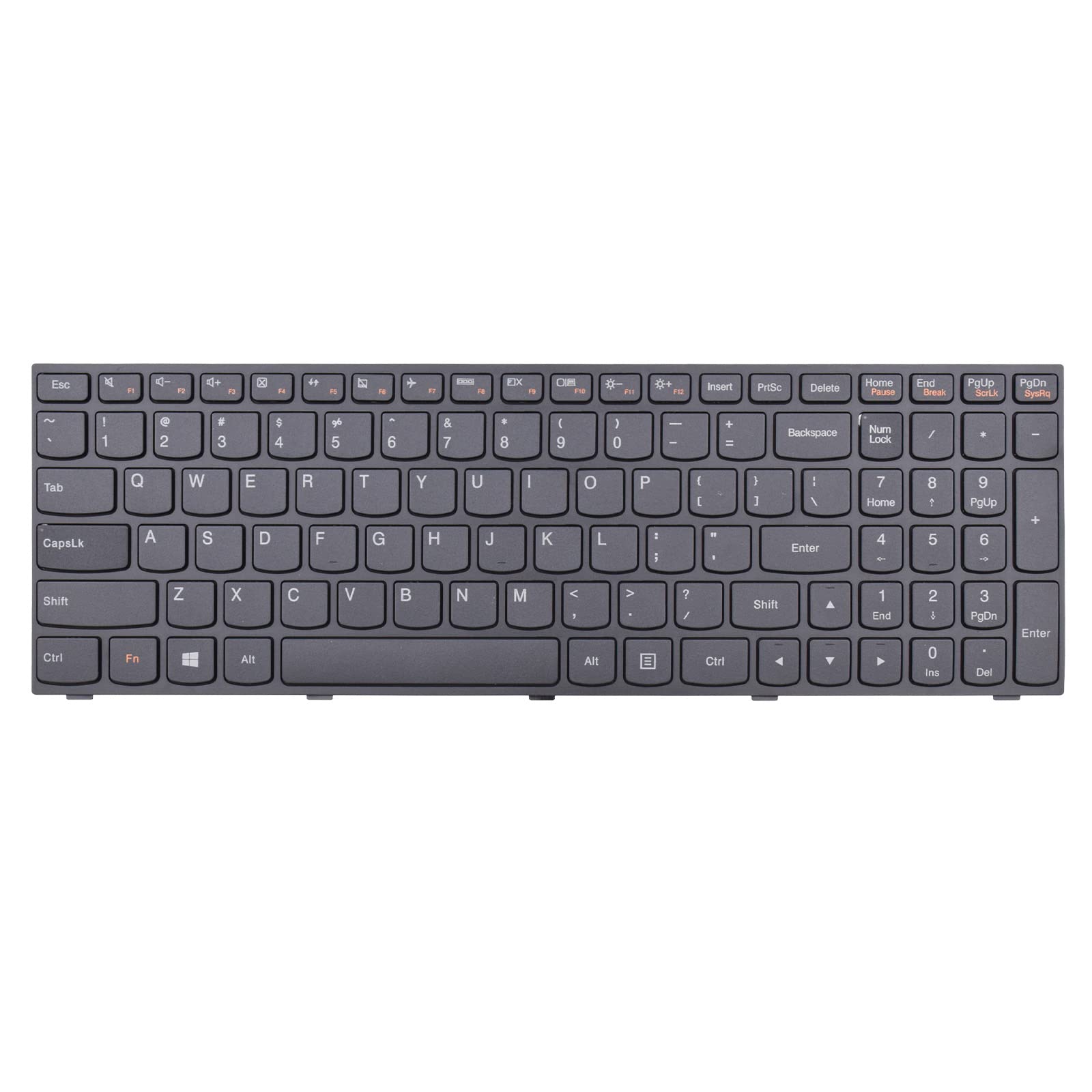 SUNMALL Laptop Keyboard Replacement with Frame Compatible with Lenovo LdeaPad Flex 2 15 B50 B50-30 B50-45 B50-70 B50-80 B51-80 G50 G50-30 G50-45 G50-70 G50-80 G50-75 Z50 US Layout