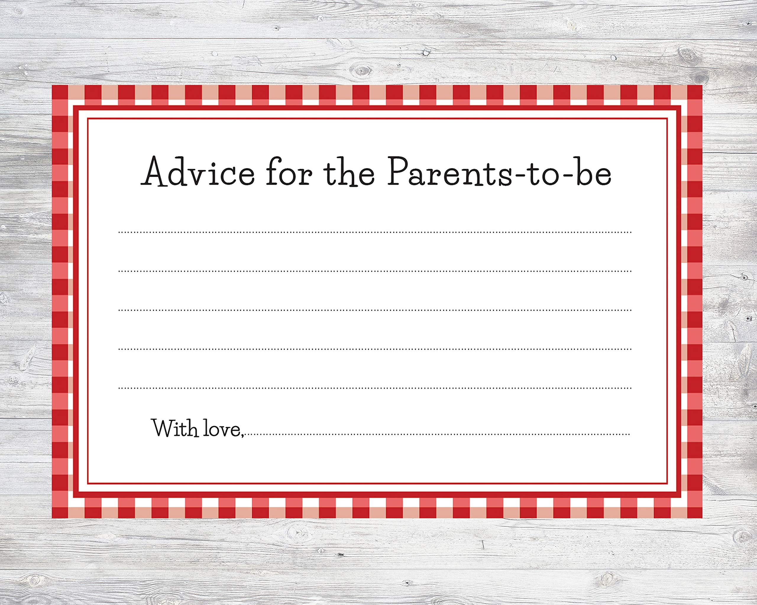 BBQ Baby-Q Advice for the Parent-to-be Baby Shower Cards - 24 count