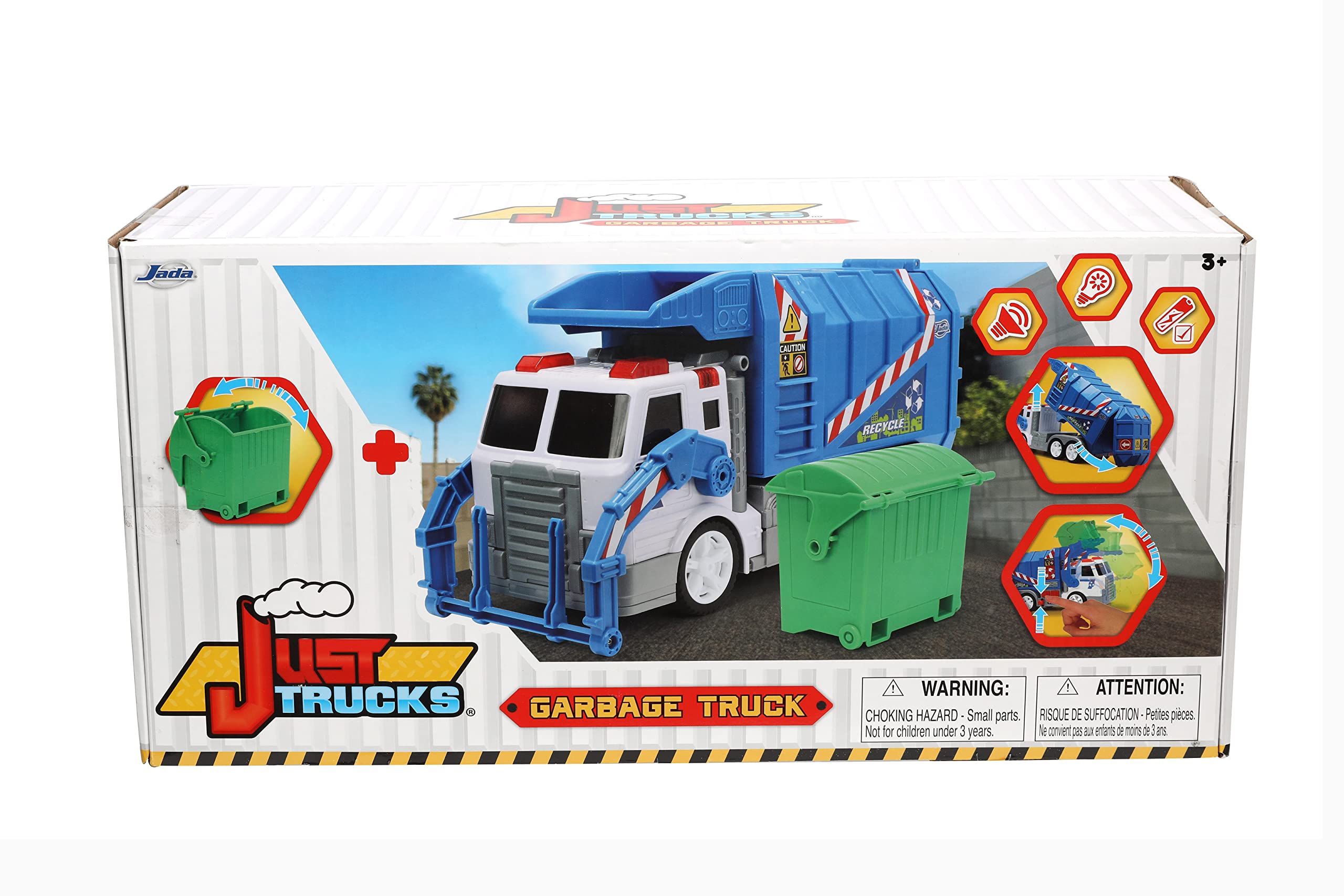 Just Trucks Garbage Truck, Toys for Kids and Adults, Garbage Truck - Updated