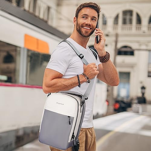 Carrying Case for Steam Deck Console & Accessories, Storage Bag for Asus Rog Ally & Switch,Crossbody Protective Travel Bag Double-layer Backpack with Multi-Pockets For AC Adapter, Docking Station