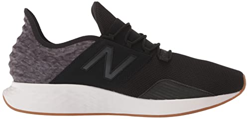 New Balance Men's Fresh Foam Roav V1 Running Shoe, Black/Grey, 11
