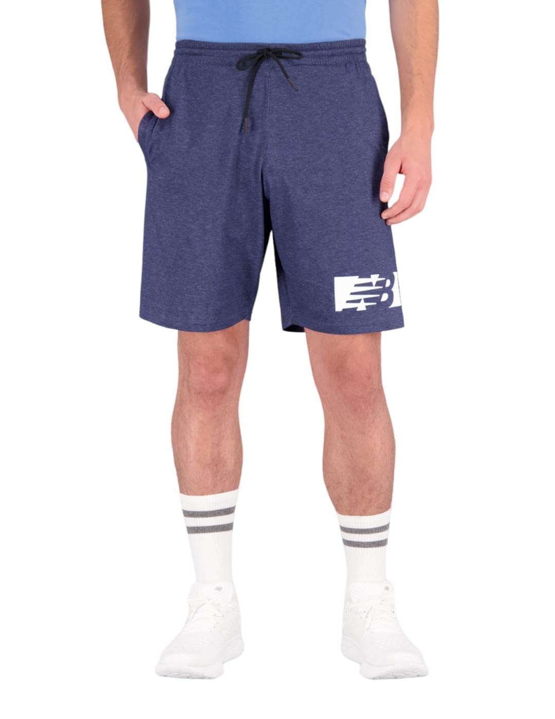 New Balance Men's Heathertech Knit Short, Gunmetal, Medium