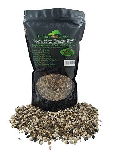 Boon Bonsai Soil Mix - Inorganic Substrate with Pumice, Lava and Akadama - 1.25 Dry Quarts