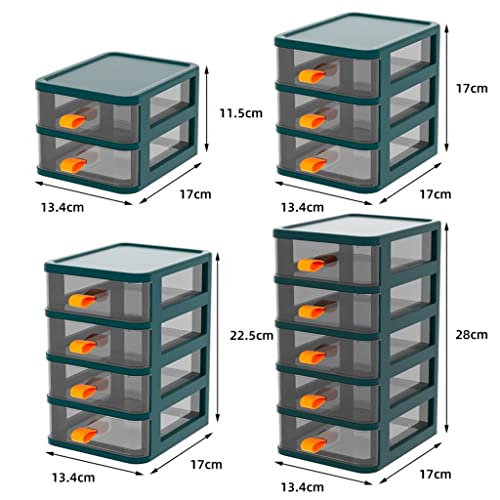 ZSEDP Storage Boxes Multi-Layer Space Saving Strong Loading Large Capacity Practical Desktop Storage Drawer for Bedroom (Size : 3 Layers)