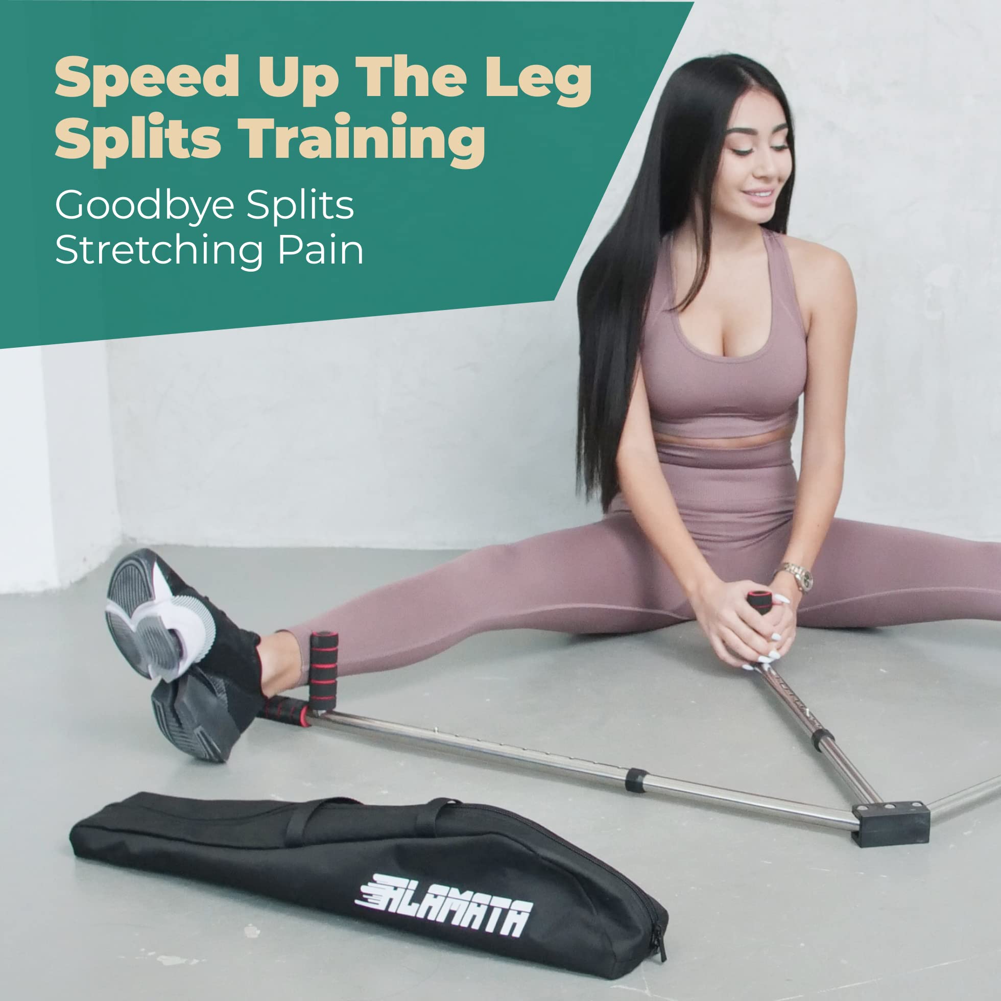 ALAMATA Leg Stretcher Leg Split Machine Stretching Equipment Leg Flexibility Stretcher Strength Training for Yoga Exercise, Sports Fitness, Ballet, Gymnastics