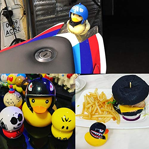 Brezze Letter Rubber Duck Helmet, Bike Horn Bell Car Decoration Bicycle Horn Party Supplies (3 Pack)
