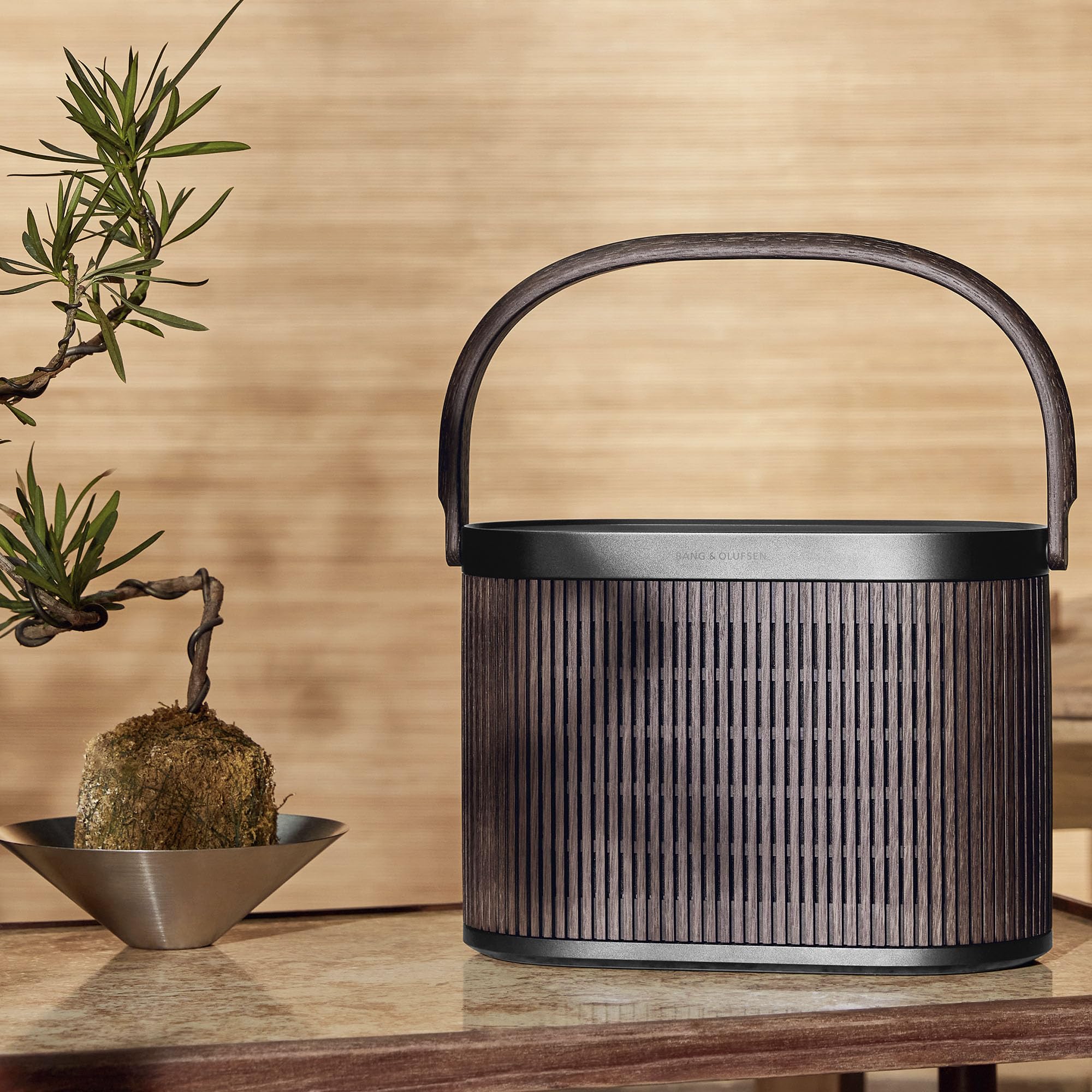 Bang & Olufsen Beosound A5 - Portable Bluetooth Speaker with Wi-Fi connection, Carry-Strap, Dark Oak