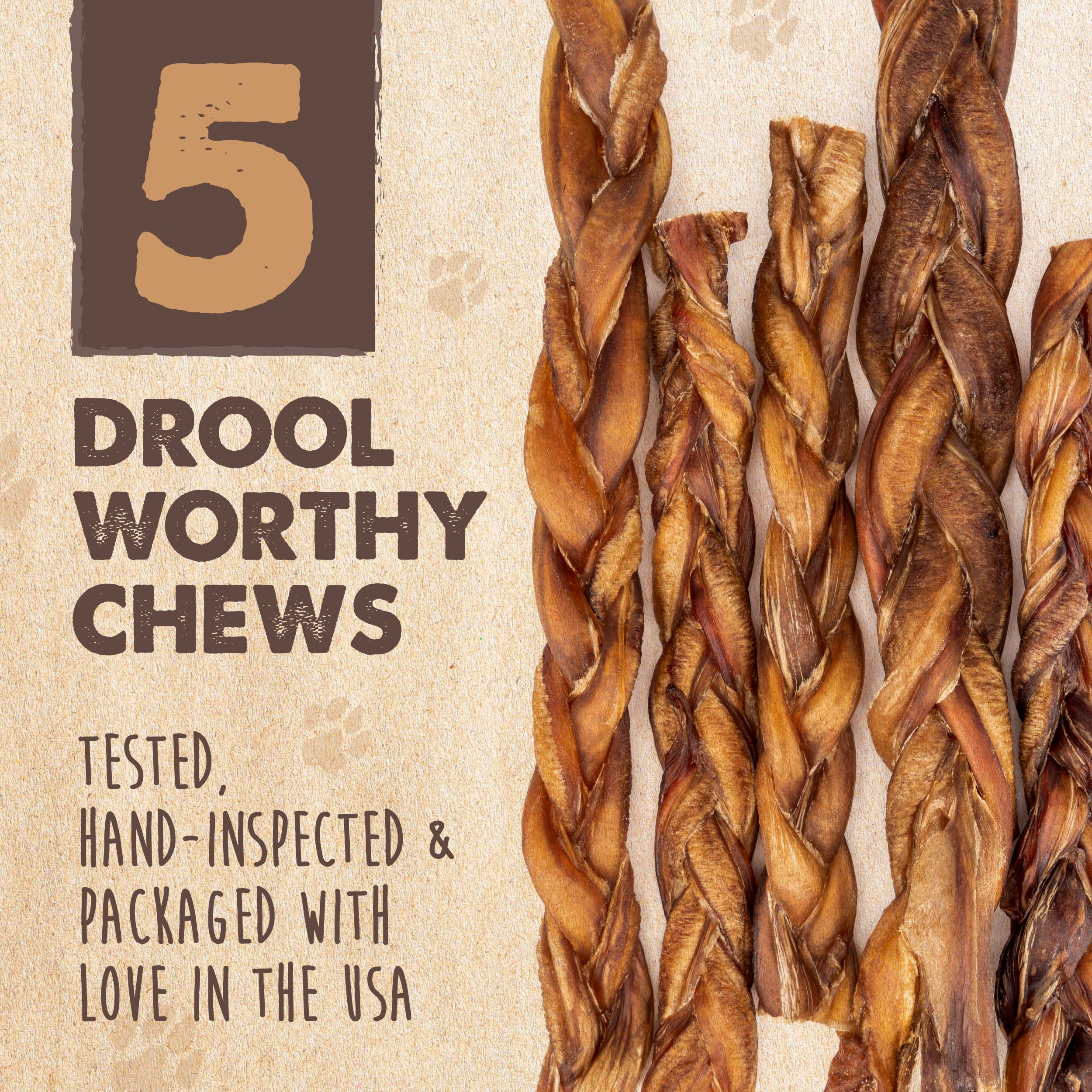 Mighty Paw Braided Bully Sticks for Large Dogs (5 Pack) | Large Bully Sticks. Best Dog Bully Sticks for Medium Dogs. Twisted Treats for All Breeds. Odor Free Bully Sticks. Thick 12β & 6β Variety Pack