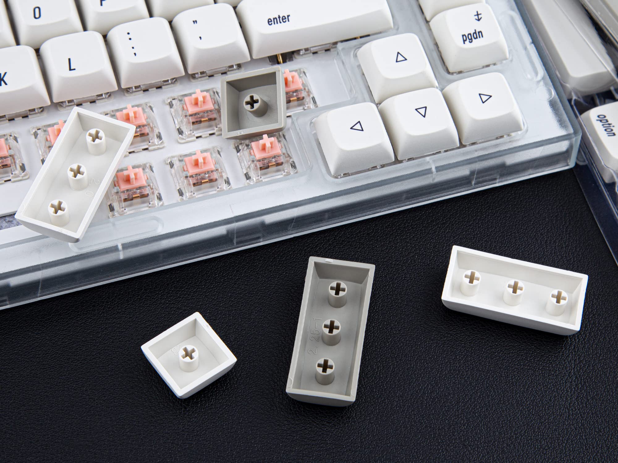 BowJian Custom Keycaps 165 Keys XDA Profile Multiple Combination Keycaps, PBT Dye Sublimation Keycaps Kit, ANSI Layout, Compatible with 60%, 75%, 80%, 100% Gaming Keyboard (iOS Style)