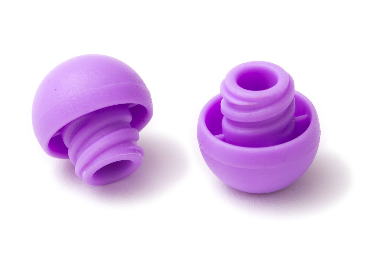 Syringe Caps for Pets fit Slip leur and Lock luer PURPLE (100 caps)