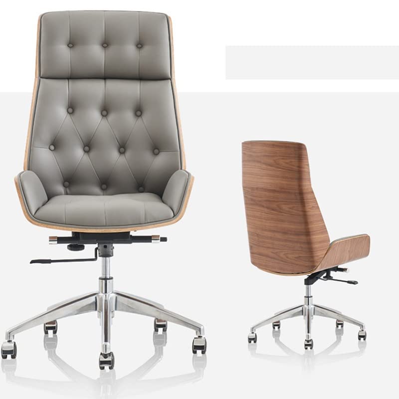 BZLSFHZ Executive Massage Ergonomic Swivel High Back Thick Cushion PU Leather Office Chair
