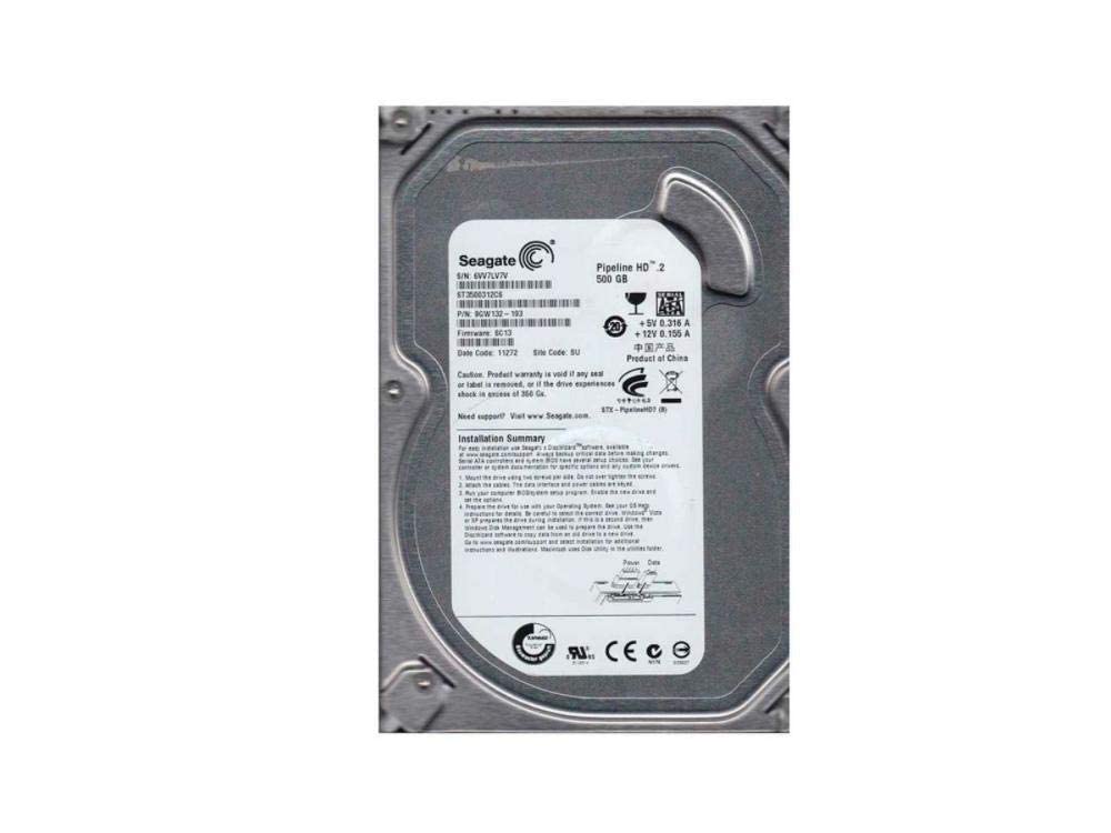 Seagate 500 GB Pipeline HD SATA 3Gb/s NCQ 8MB Cache 3.5-Inch Internal Bare Drive (ST3500312CS)