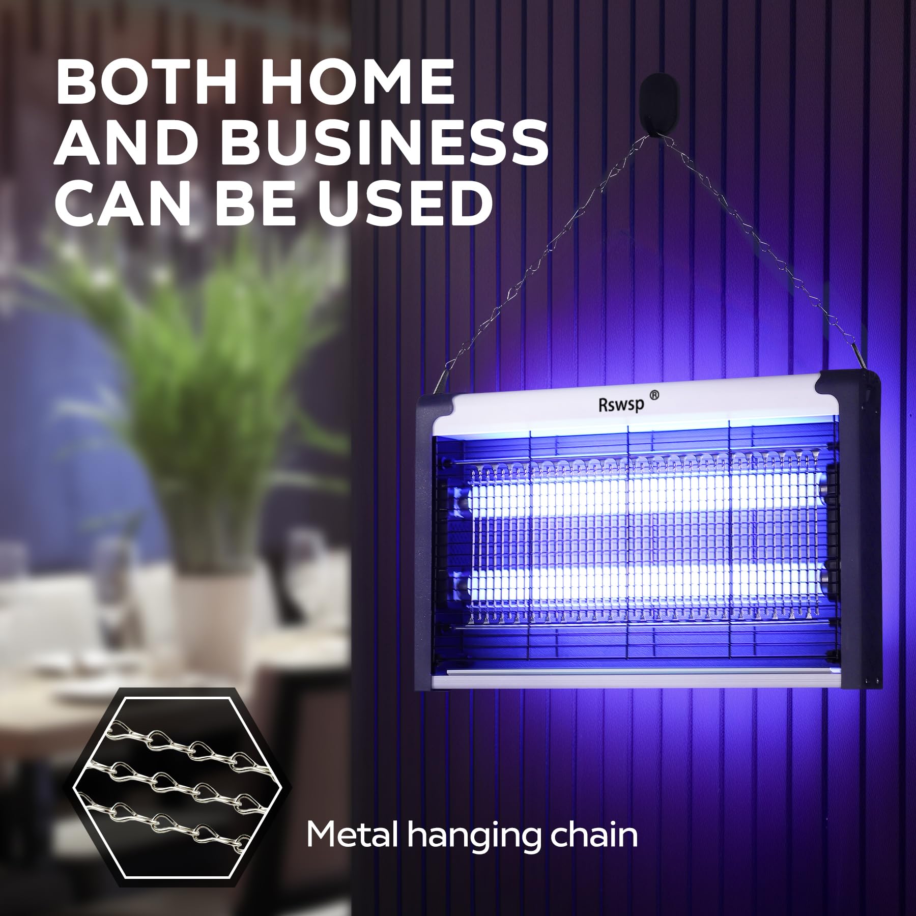 Bug Zapper Indoor, Electronic Fly Zapper Lamp, Non-Toxic, Silent Insect Mosquito Killer, Fly Killers Indoor for Home Use