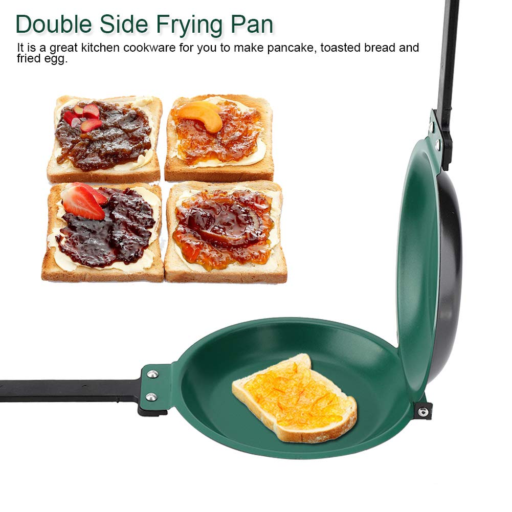 Double Side Non-stick Ceramic Coating Flip Frying Pan,Pancake Maker Household Kitchen Cookware,Pancake Pan