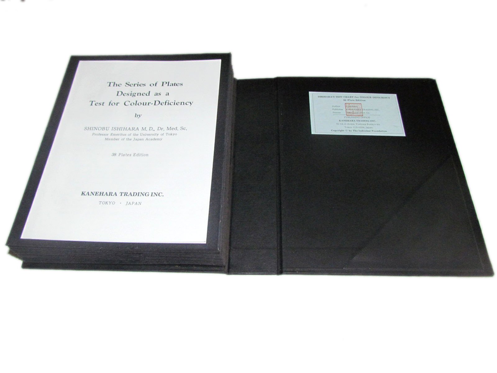 KANEHARA Ishihara Test Chart Books for Color Deficiency 24 Plates. by KANEHARA