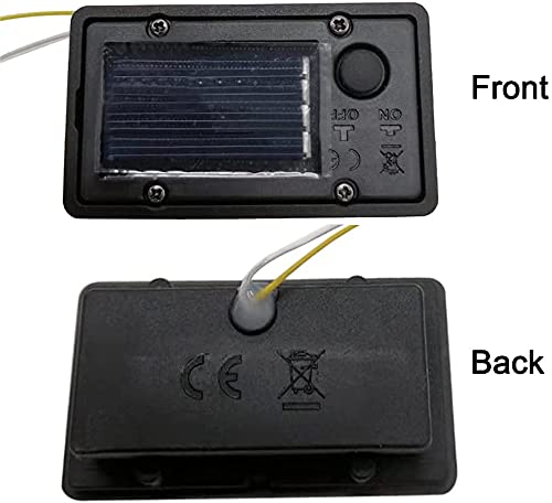 NF 2pcs Replacement Battery Storage Boxes for Outdoor Garden Lawn Square Solar LED Light with Waterproof OnOff Switch Home Solar Lamp Hanging Lantern Led Accessories