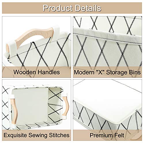 Oubra Dog Toy Bin Small Storage Baskets for Shelf Storage Organizer for Bathroom Bedroom Living Room Toilet Closet Cute Baskets Home Decor