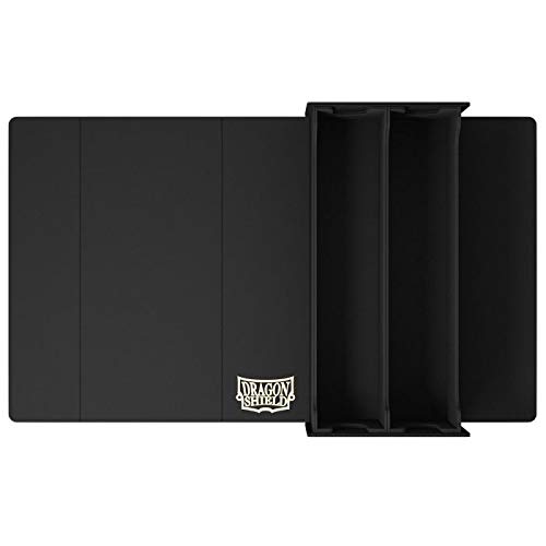 Dragon Shield Card Deck Box and Playmat – Magic Carpet XL Black 1000CT - Durable and Sturdy TCG, OCG Card Storage – Compatible with Pokemon Yugioh Commander and MTG Magic: The Gathering Cards