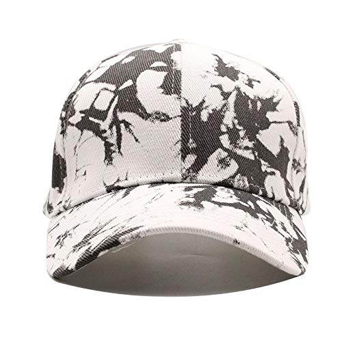 BEARUN Cotton Tie Dye Low Profile Cap Hiphop Baseball Cap Fashion Dad Hat Pink Purple