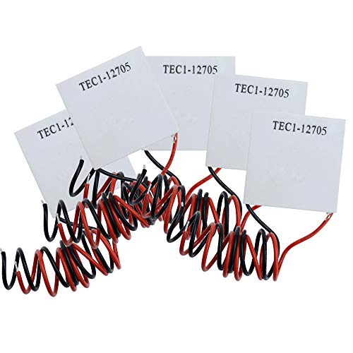 TEC1-12705 12V 50W 40MMX40MM Heatsinks Semiconductor Refrigeration Thermoelectric Cooler Cooling Peltier Plate Module.