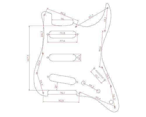 KAISH Mint Green Loaded Electric Guitar Pickguard Prewired Pickguard with Wilkinson Pickups for USA/Mexico FD Stratocaster