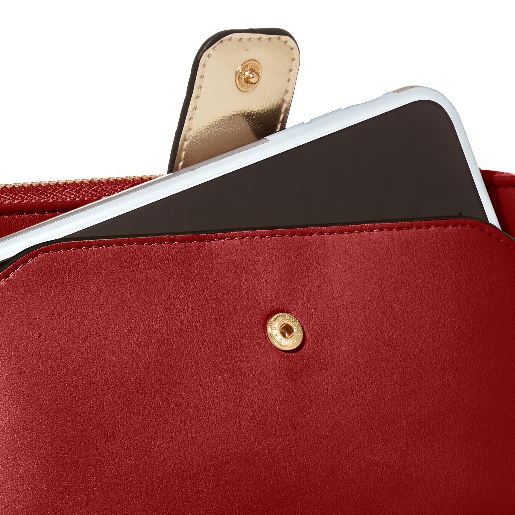Heaye Women Wristlet Wallet with Cell Phone Holder RFID Blocking Zip Around Wallet PU, Red