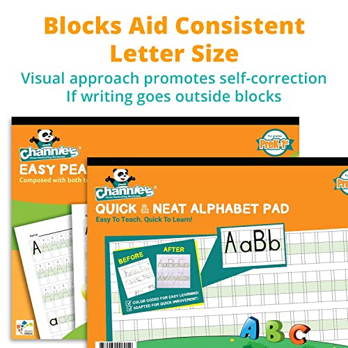 Channie's Learning with Ease for Special Needs Large Blocks Kit, K, 1st, Dyslexia, Dysgraphia, ADHD, and Autism