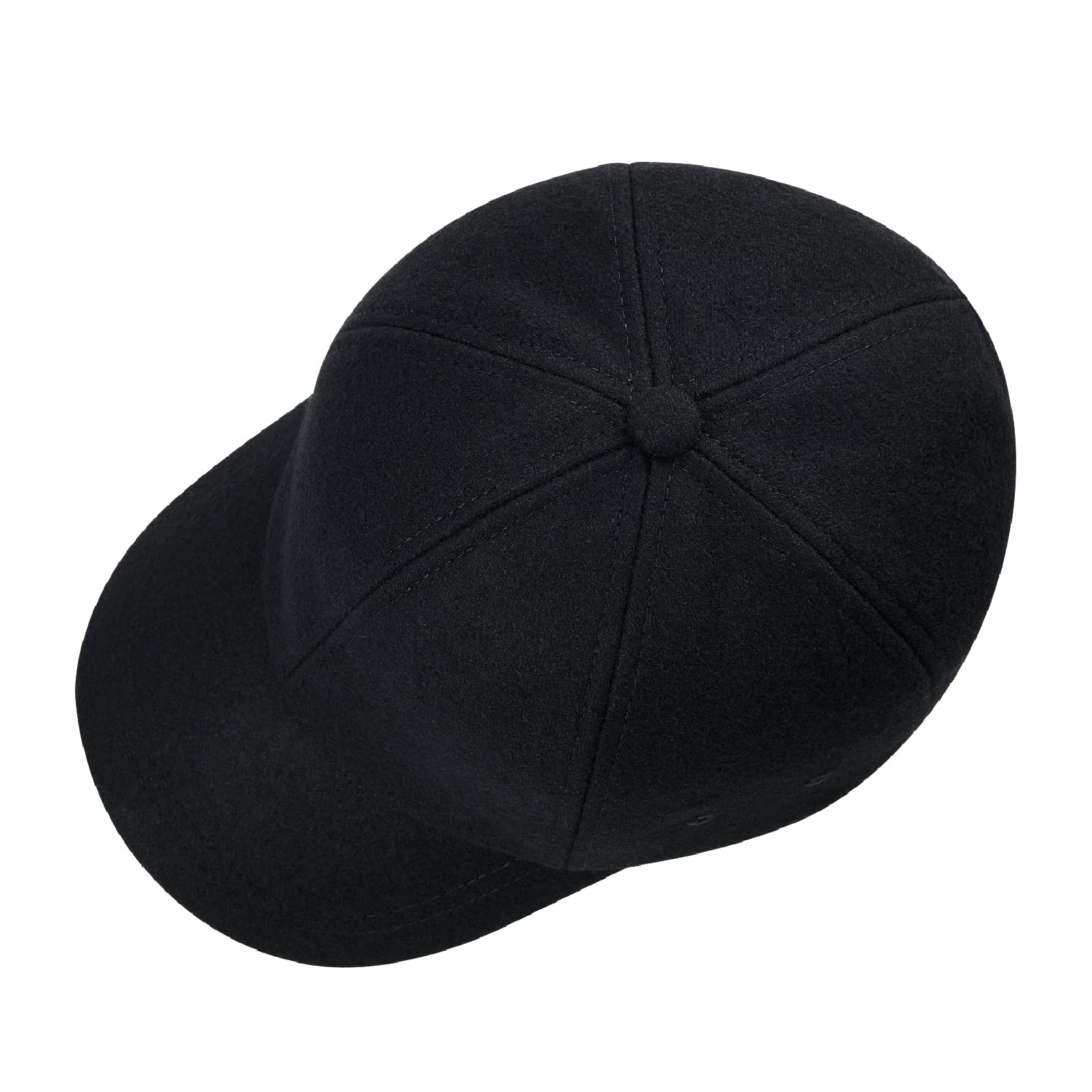 BOTVELA Wool Baseball Cap for Men Adjustable Unstructured Tweed Hat (Grey)