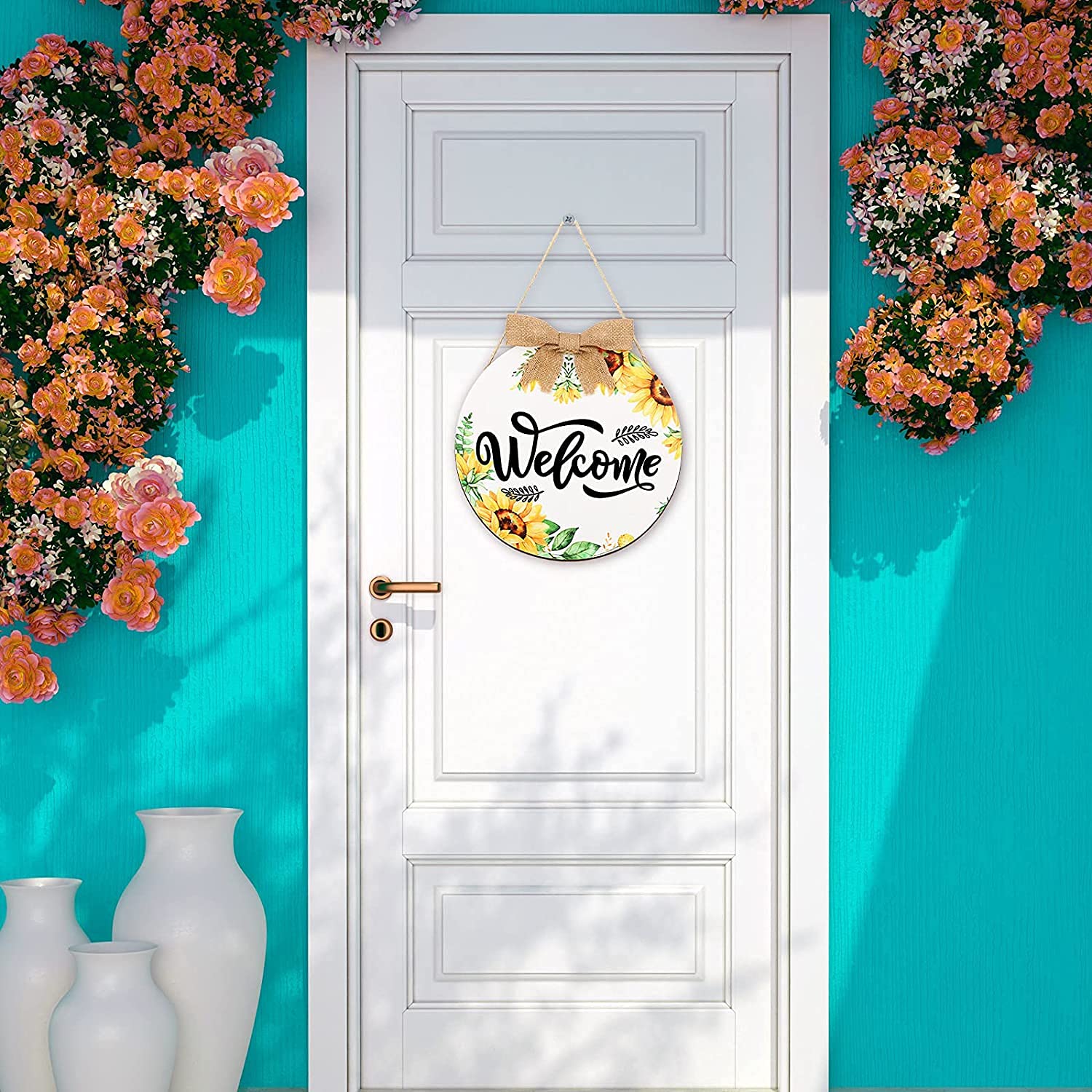 Eeypy Butterfly Pollinator Friendly Garden Sign Wood Signs for Home D¨¦cor 12x12 I NCH