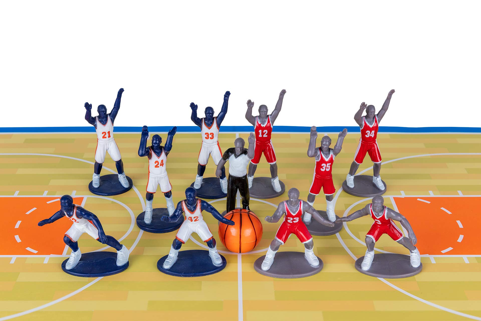 Kaskey Kids Basketball Guys - Red/Blue Inspires Kids Imaginations with Endless Hours of Creative, Open-Ended Play β Includes 2 Teams & Accessories β 21 Pieces in Every Set!
