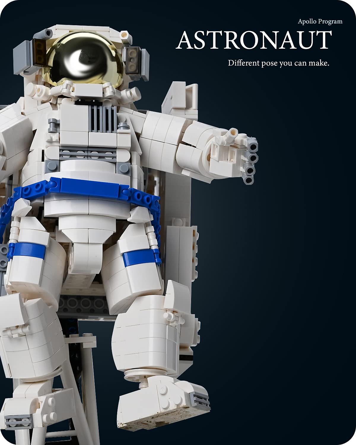 Nifeliz Home Universe Exploring Space Astronaut Building Block Kit, Educational DIY Spaceman Building Block Assembly Construction Toy, Gift for Adults and Teens, New 2023 (1515 pcs)