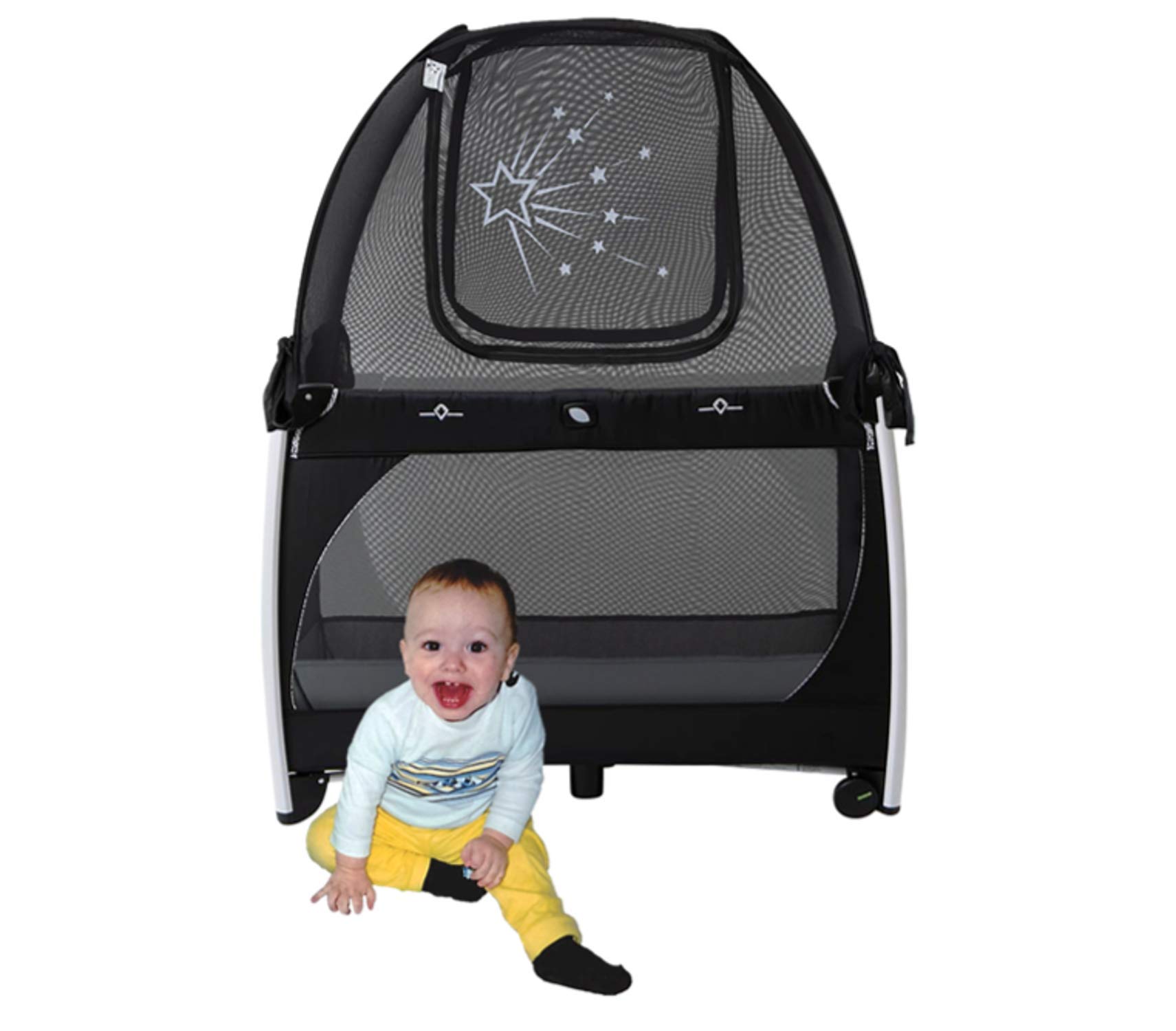 Aussie Cot Net Twin Pack - Pack n Play Travel Tent to Keep Baby from Climbing Out - Portable Ready to use on Vacation - Nursery Mini Crib Tent Canopy Netting Cover