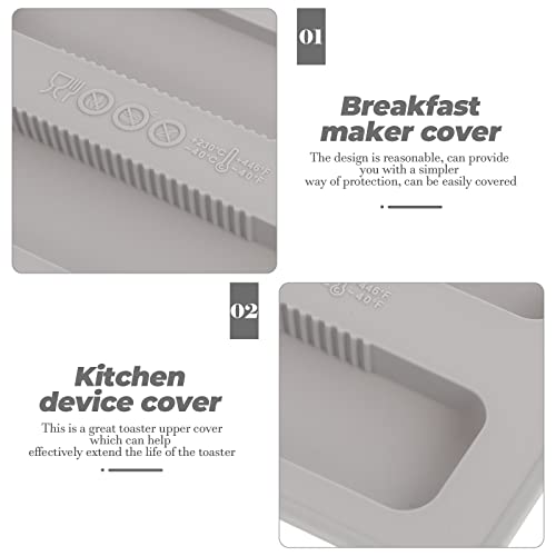 UPKOCH 2pcs Silicone Toaster Lid 2 Slice Toaster Cover Bread Maker Cover Toaster Appliance Top Cover Bread Machine Cover Sandwich Machine Part Accessories