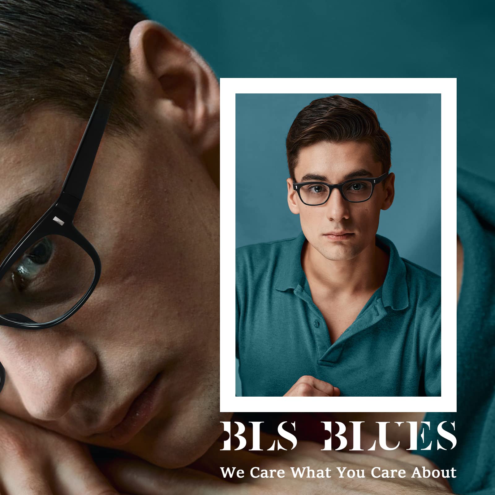 BLS BLUES Reading Glasses for Women/Men Blue Light Blocking, Computer Readers Anti Migraine/Eye Strain Blocker Eyewear 5Packs (Leopard/Tortoise/Black/Grey/Clear, 2.0)