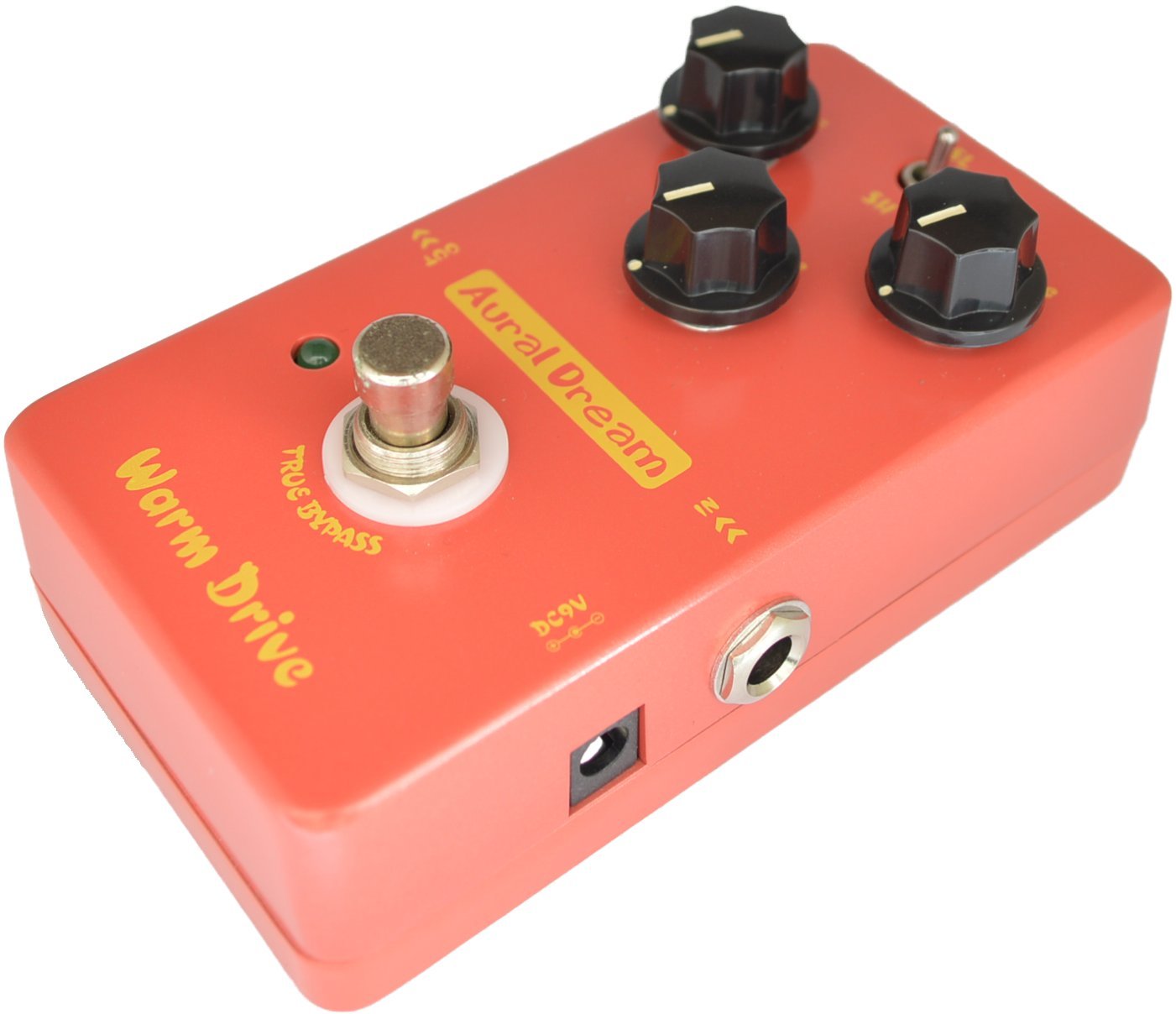 Aural Dream Warm Drive Guitar Effect Pedal includes Low-gain Blues for 2 Overdrive modes,True Bypass