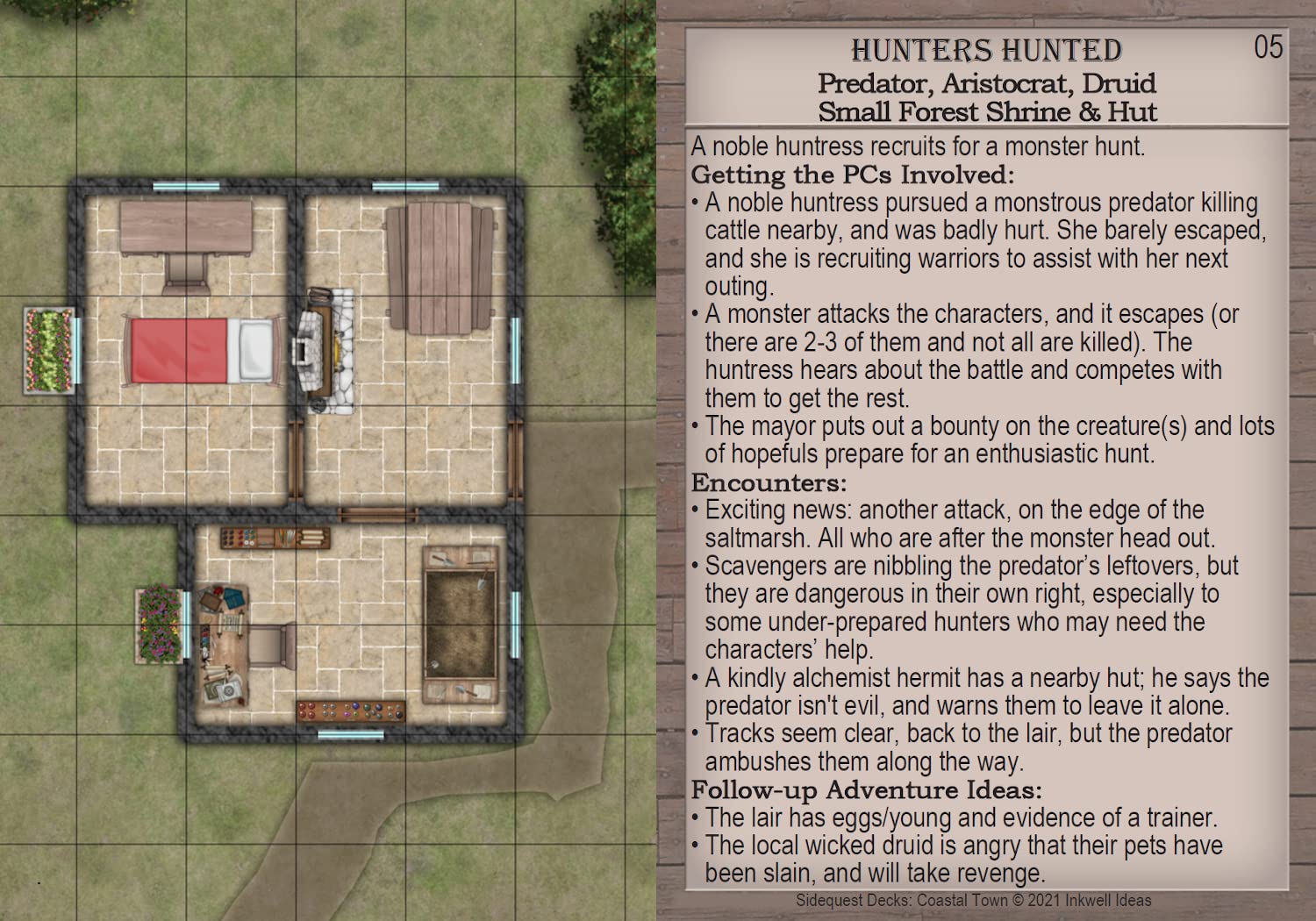 Inkwell Ideas Sidequest Decks: Coastal Town Quests
