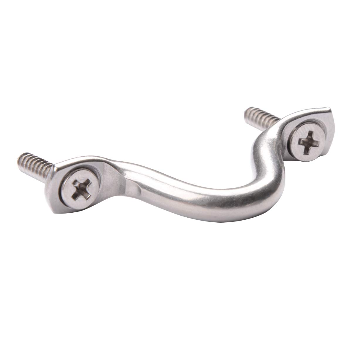 AUTIDEFY Stainless Steel 3/4-Inch Pad Eye Straps for Bimini Boat Top with 20 Pcs Screws, 10 Pack