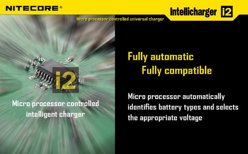 Nitecore i2 Intellicharge Charger for 18650 AAA AA Li-Ion/NiMH Battery