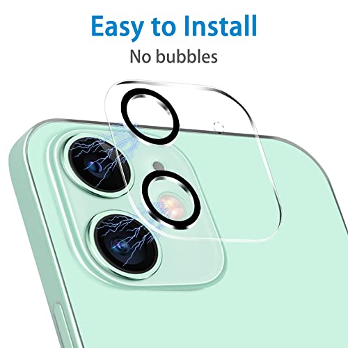 Dengduoduo 【3 Pack】 Camera Lens Protector for iPhone 11 & iPhone 12 Mini, Ultra HD, Tempered Glass, 9H Hardness, Anti-Scratch, Case Friendly, Easy to Install [No Affect on Night Shots]