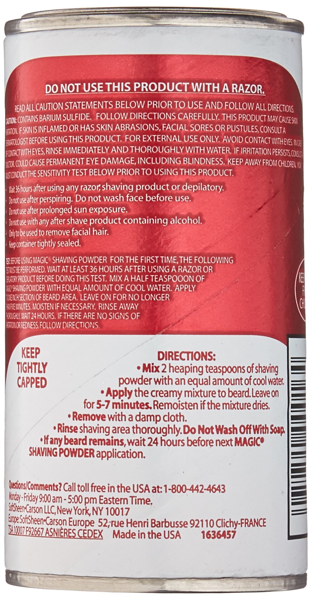 Magic Extra Strength Shaving Powder Red Can 5 Oz (6 Pack)