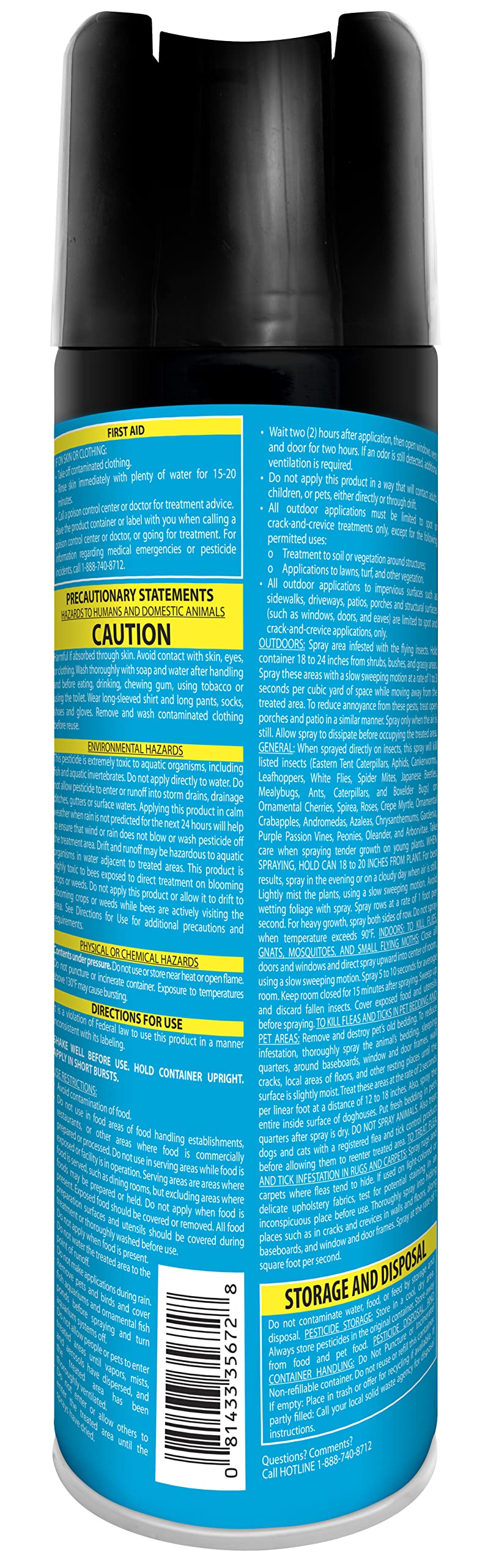 BOP Fly and Mosquito Killer, 16.5 oz, Easy to Use Pest Control Spray, Kills Bugs On Contact and Keeps Your Home Insect Free, Indoor/Outdoor Use for Quick Results