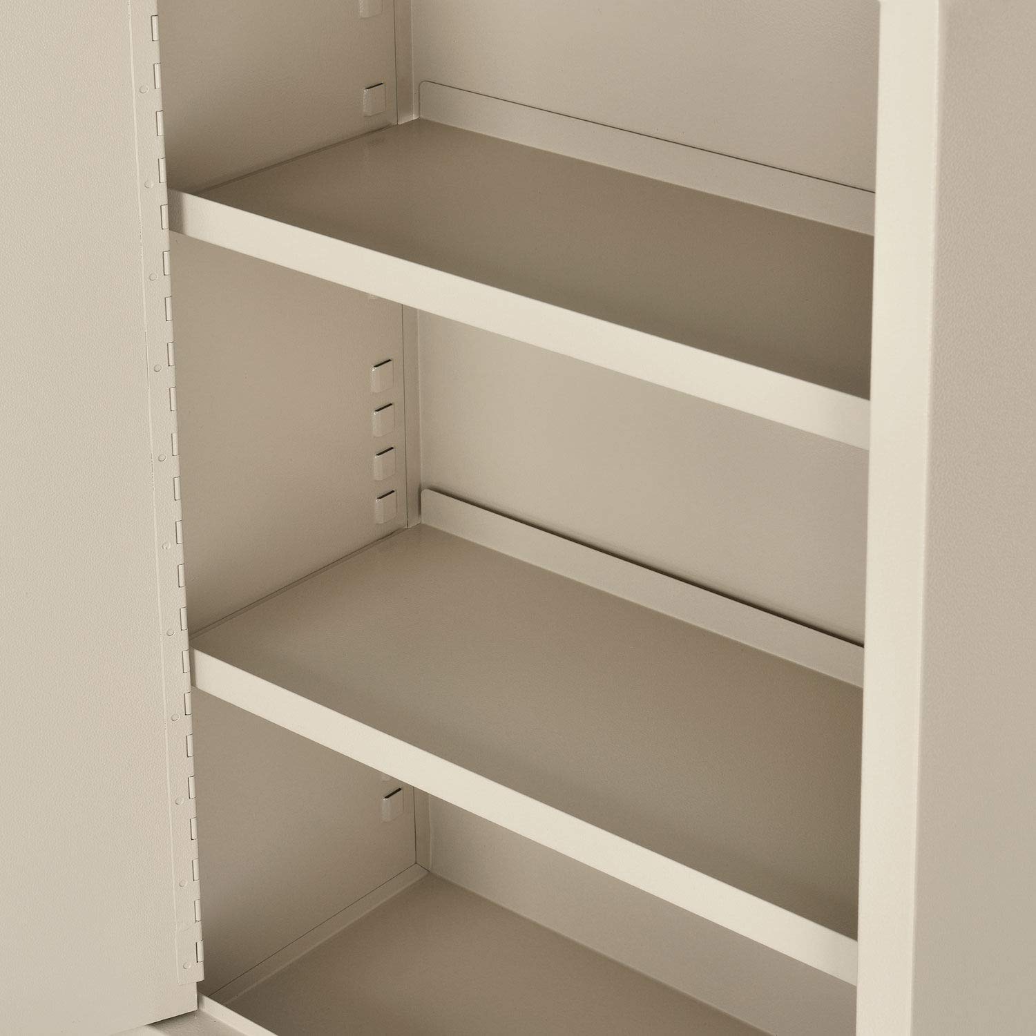Global Industrial 18"W x 10"D x 30"H Large Narcotics Cabinet, Double Door/Double Lock, Beige