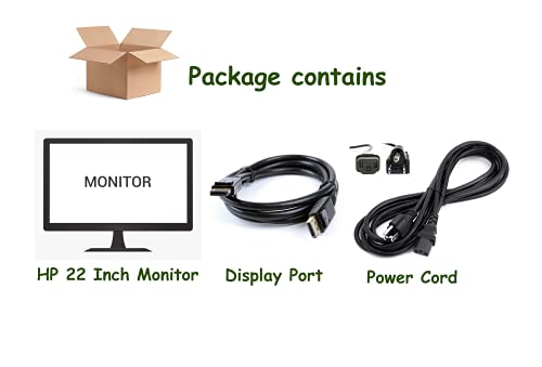 Dell P2214HB Full HD 22 inch LED Backlit Monitor, VGA, Display Port, DVI, 16.7 Million Colors, 178 Degree Viewing Angle, Upto 76/60 Hz Horizontal and Vertical Refresh Rate (Renewed)