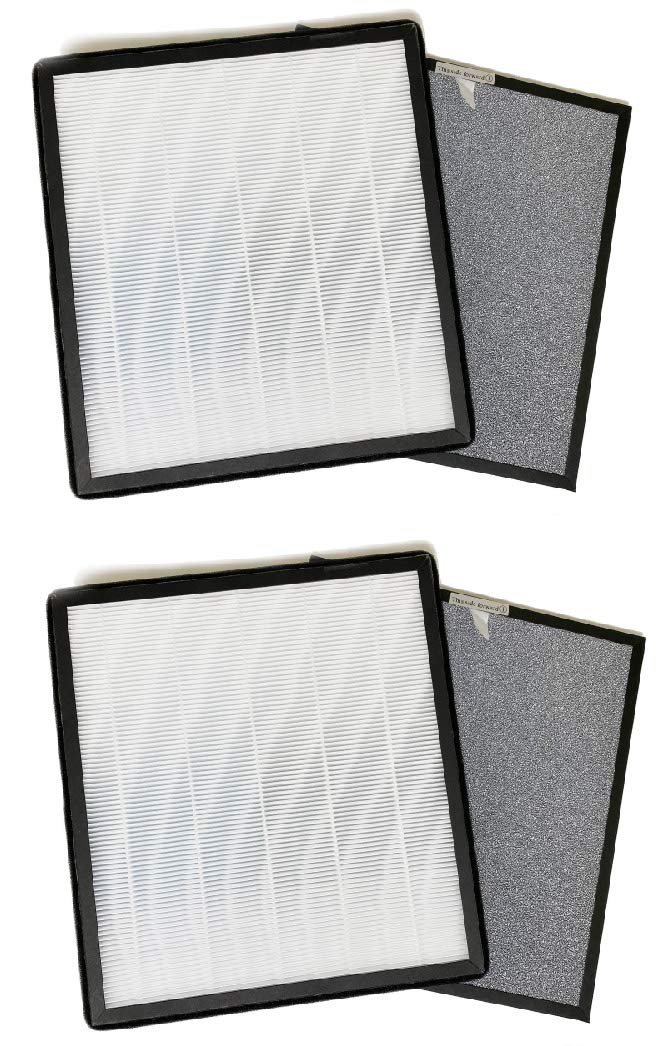 Nispira HSP001 Filter Replacement for Smart True HEPA Air Purifier 5-in-1 True HEPA + Activated Carbon Cold Catalyst, 2 Sets