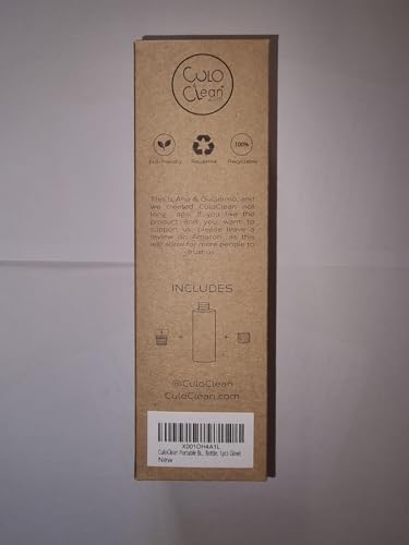 CuloClean Portable Bidet for Toilet or Travel. Peri Bottle for Men and Women. Handheld Spray. Bath Essentials (Glow in The Dark)