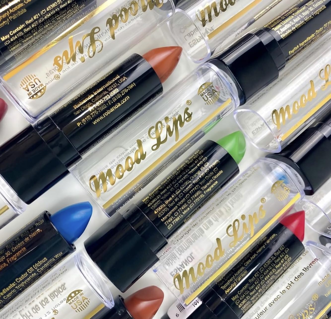 Mood Lips Color Changing Lipstick | Long Lasting 12 Hour Wear | Aloe Vera Moisturizing & Hydrating | Made in USA | Brown