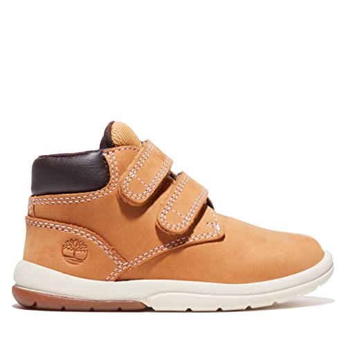 Timberland Baby Toddle Tracks Hook-and-Loop Bootie, Wheat Nubuck, 5.5 US Unisex Infant
