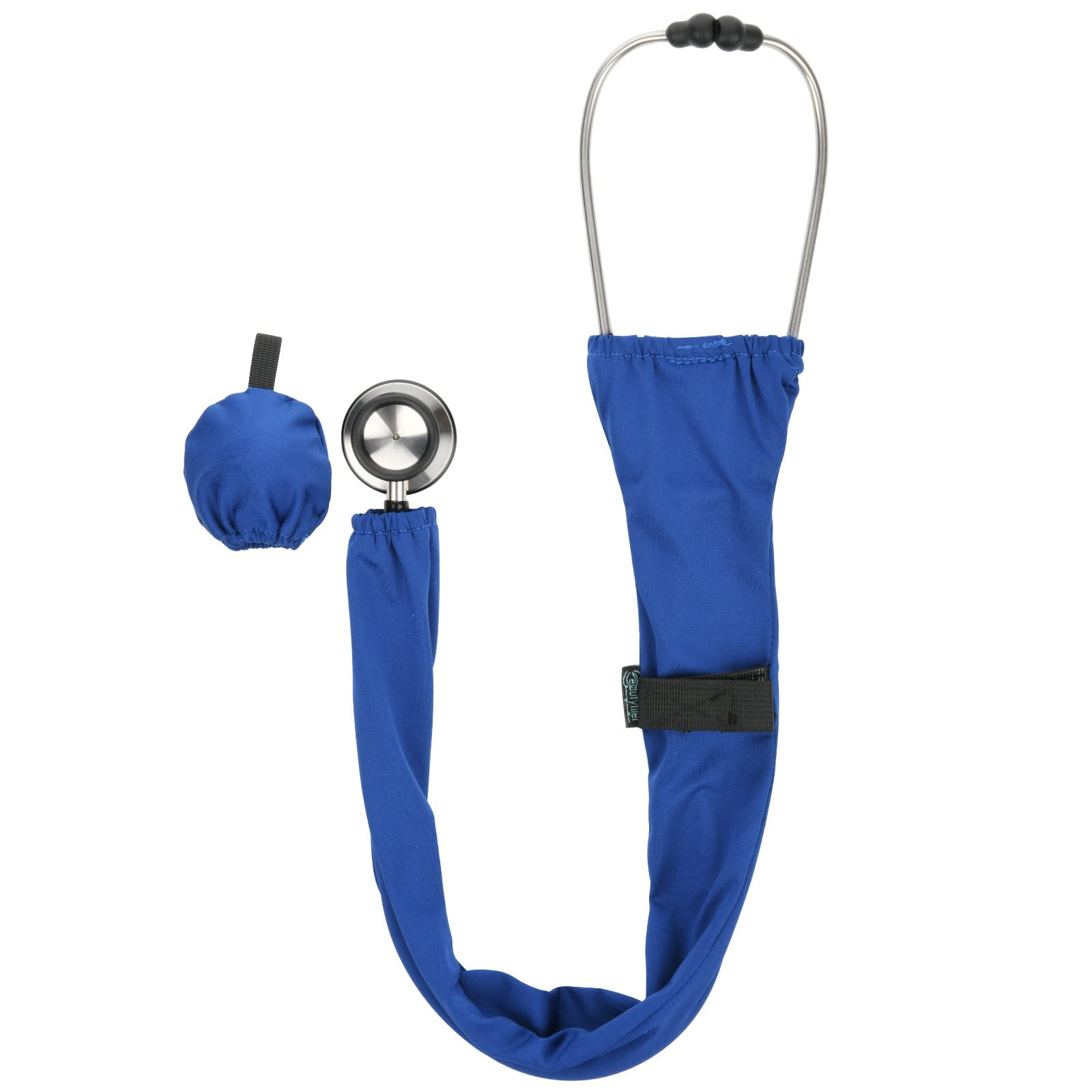 Beautyflier Stethoscope Cover Scrunchie for Littmann, ADC, MDF, Adscope, Breathable and Elastic Silk Stethoscope Sleeve Perfect for Doctor and Nurse, Work with Comfort (Blue)